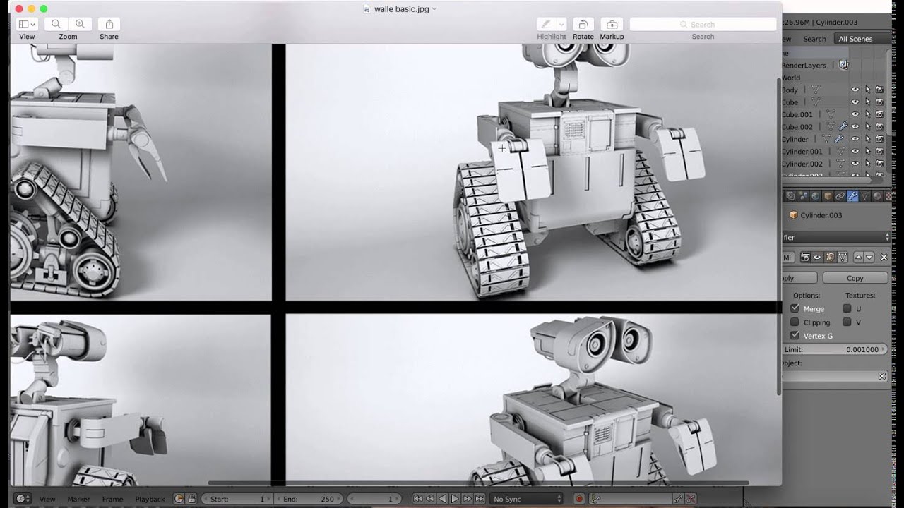 Blender Wall-E Tutorial 13 - YouTube
