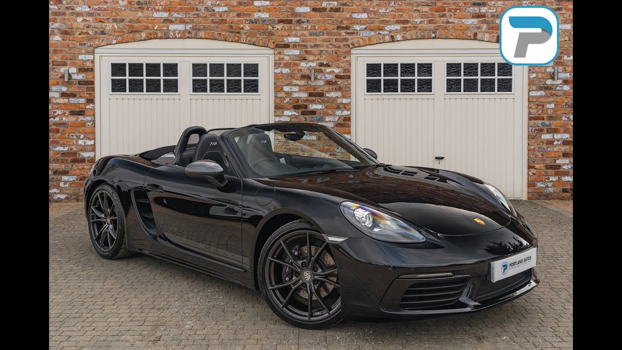 2019/19 PORSCHE 718 BOXSTER T MANUAL IN JET BLACK METALLIC WITH BLACK ...