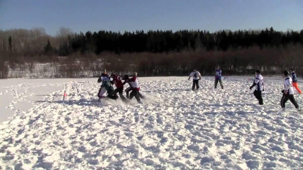 2011 ManWeekend Snow Football Championship (2/3) - YouTube