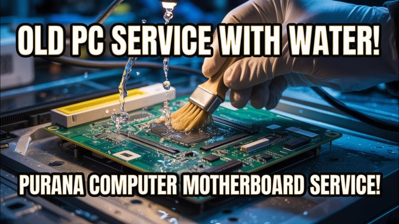 How to service computer motherboard | How to wash PC motherboard ...