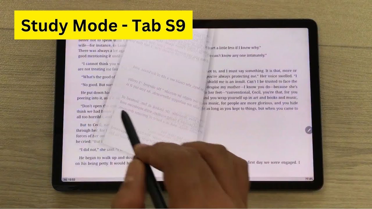 How to Use Study Mode in Samsung Galaxy Tab S9 - YouTube