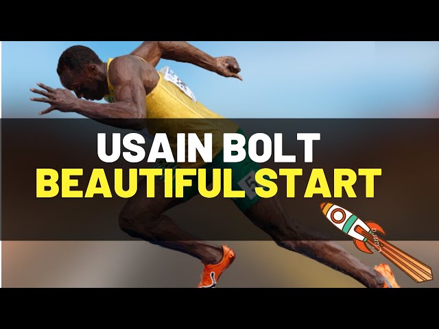 Usain Bolt Starting Blocks Usain Bolt Block Start Mechanics In Slow