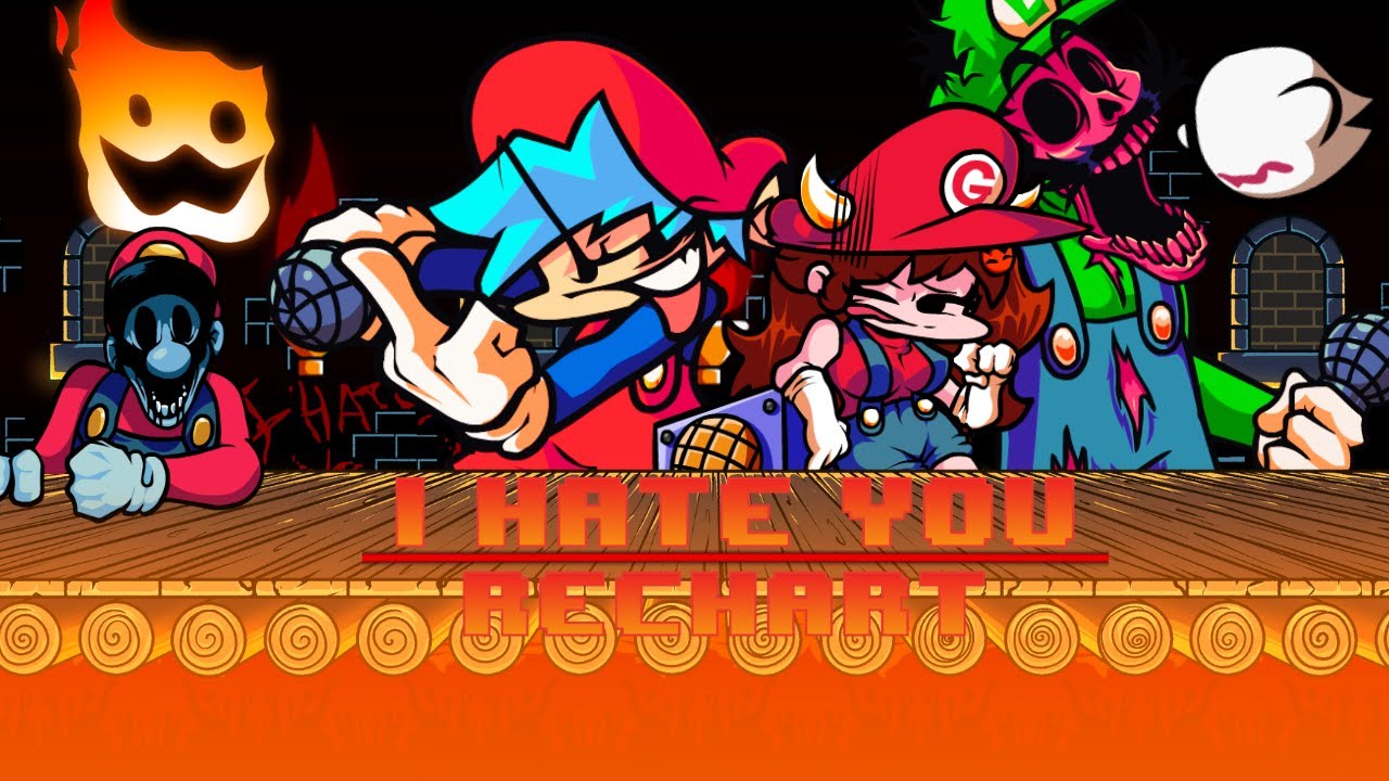I Hate You Rechart - Mario's Madness (Friday Night Funkin) - YouTube