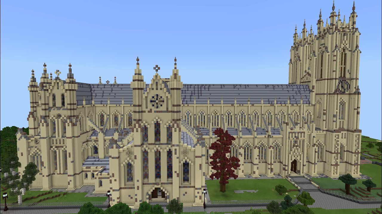 Minecraft Cathedral Build!! #Minecraft - YouTube