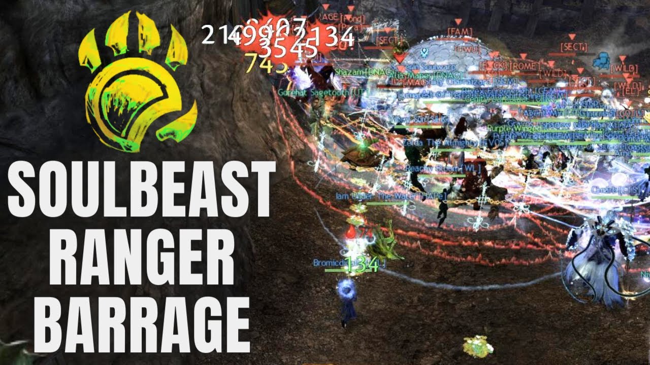 Soulbeast Ranger Barrage Spammer Unleashed in GW2 Massive WvW Fight ...