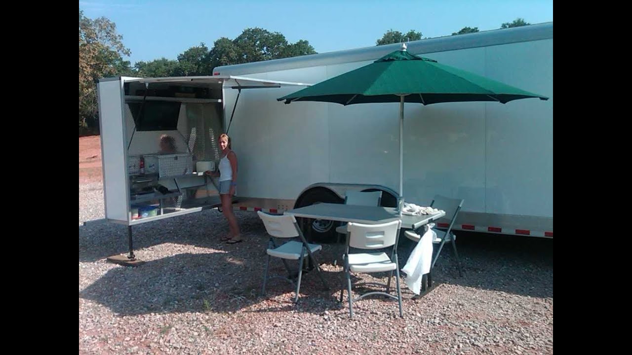 Car trailer build with living area and swing out box. - YouTube