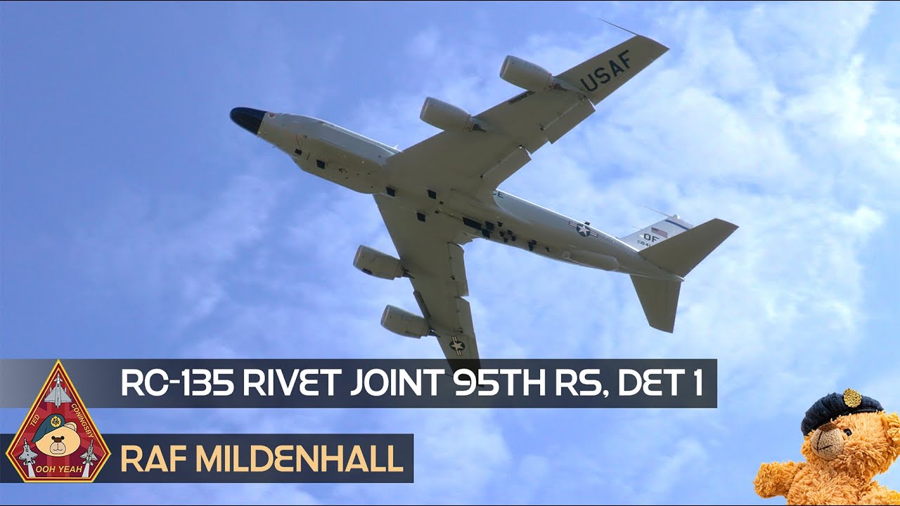 RC-135 RIVET JOINT "JAKE17" TAKE OFF 55TH WING 95TH RECONNAISANCE ...