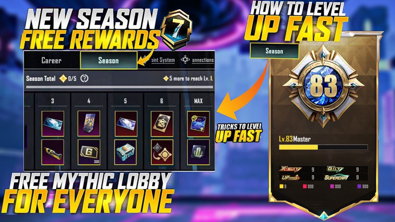 How to Level Up Season Feature Fast? | Get New Mythic Lobby ...