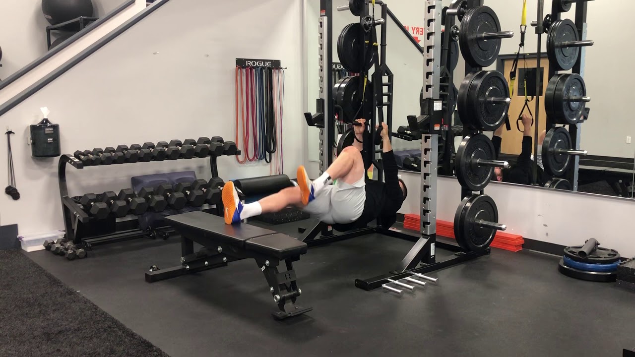 Matthew Ibrahim | TRX Inverted 1-Leg Hamstring Curl - YouTube