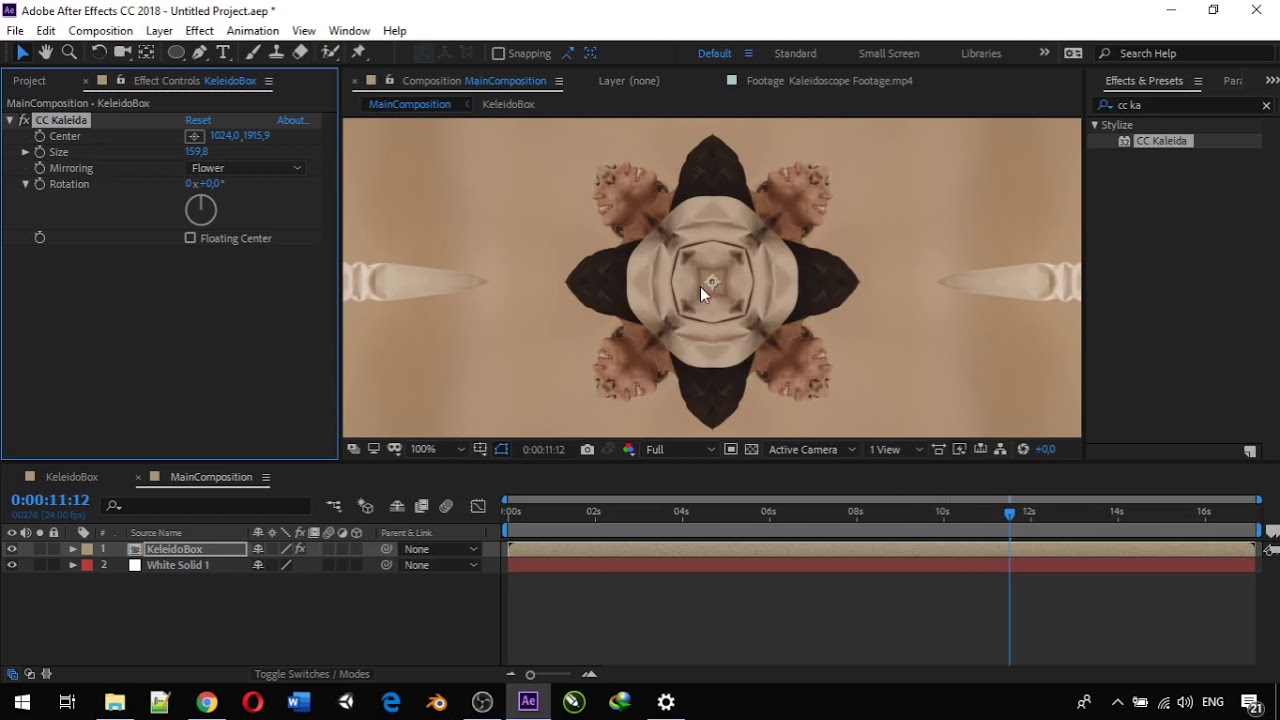 Visual Efek - Efek Kaleidoscope Part 1 - YouTube
