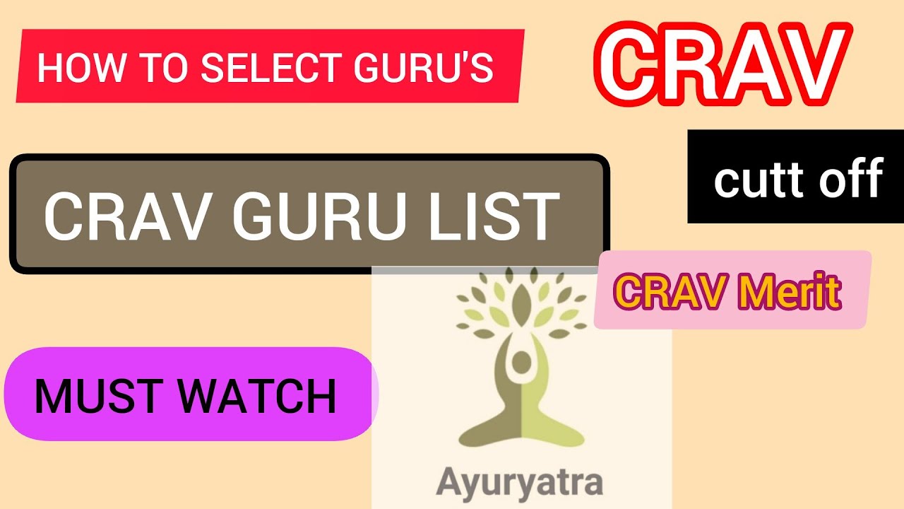 How To choose CRAV GURU || RAV GURU'S LIST || ALL ABOUT CRAV - YouTube