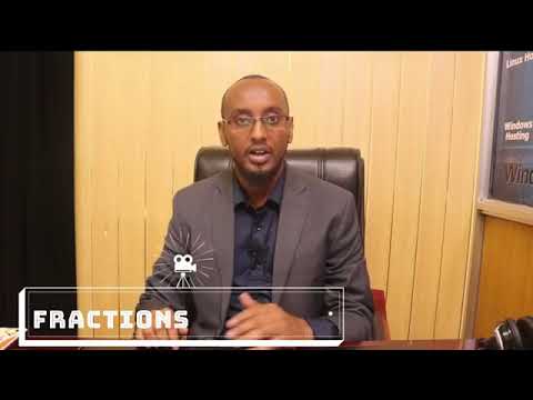 Xisaab -fractions part =1 - YouTube