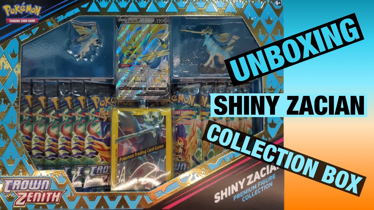 UNBOXING SHINY ZACIAN PREMIUM COLLECTION BOX! - YouTube