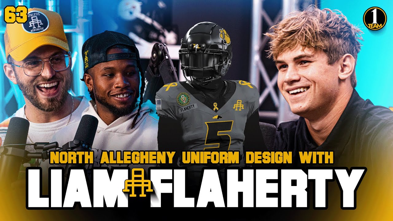 Designing NEW UNIFORMS for North Allegheny Football with Liam Flaherty ...