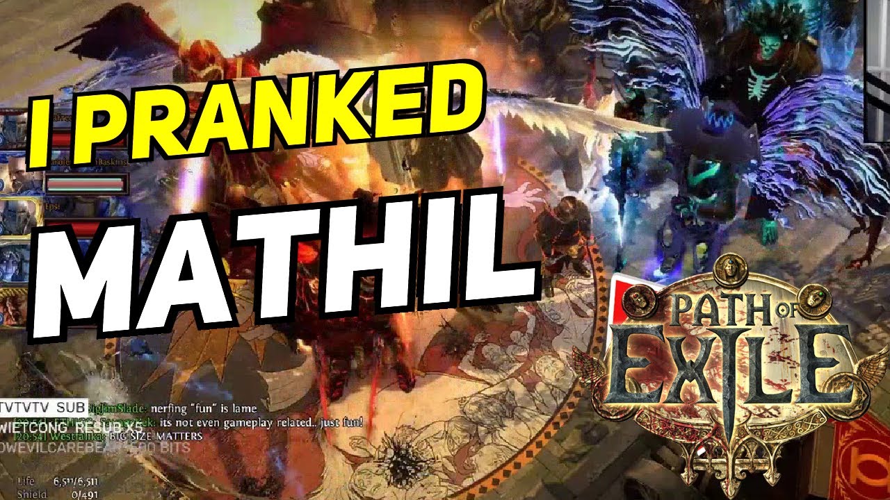 I PRANKED MATHIL | Daily Path of Exile Highlights - YouTube