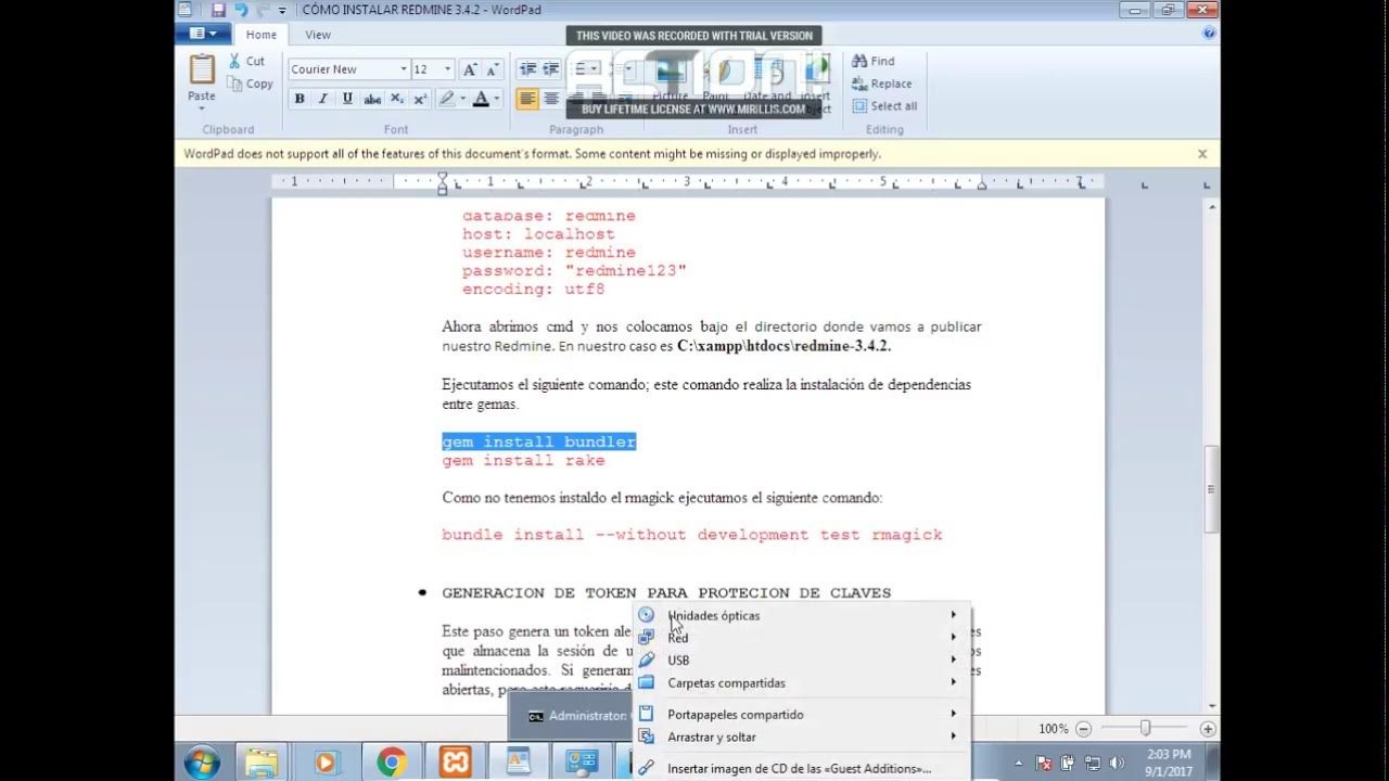 Install Redmine + Ruby on Rails + Xampp on Windows 7 - YouTube