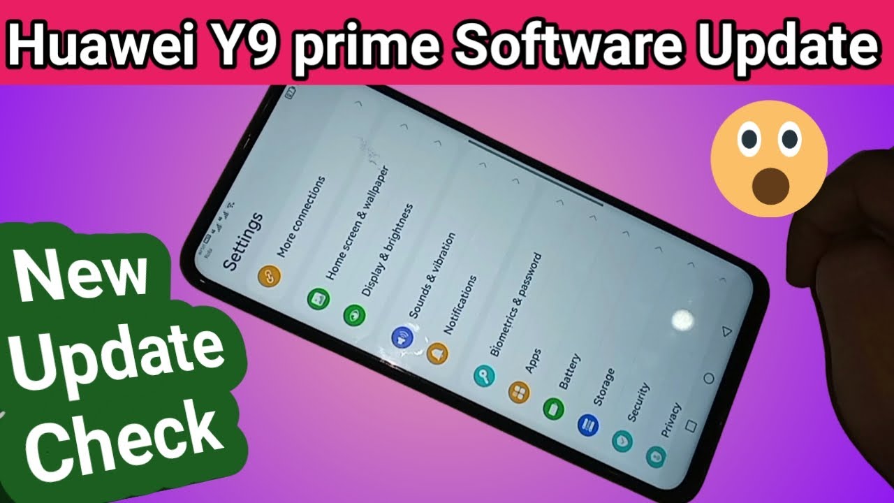 Huawei y9 prime new software update - YouTube