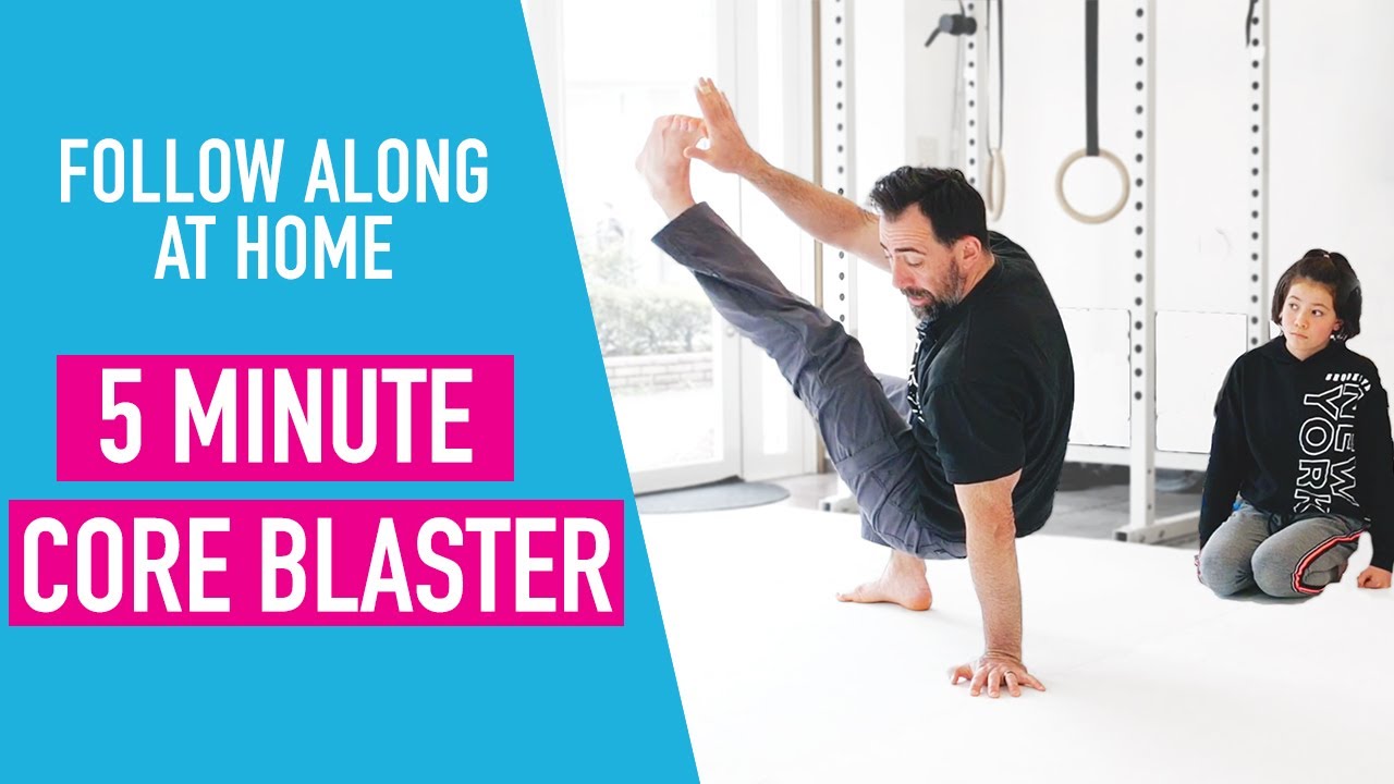 5 Minute Core Workout at Home (or any small space) - YouTube
