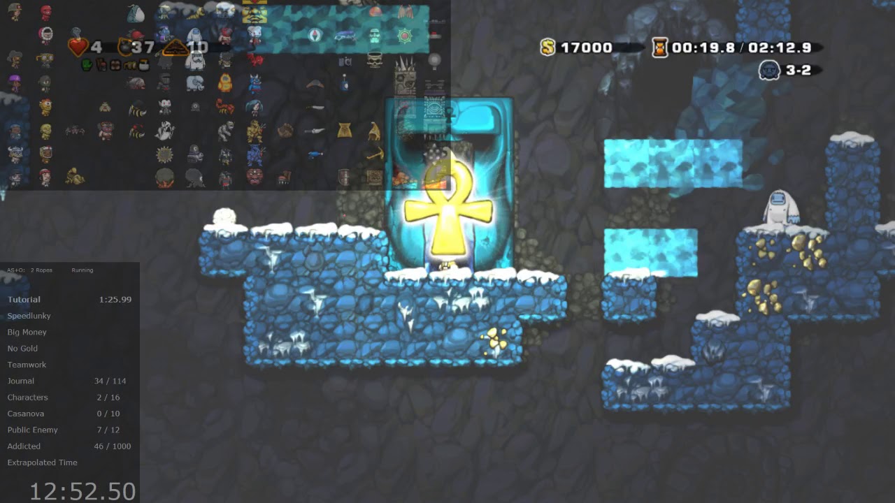 Spelunky HD - All Characters% - 59:47.60 - YouTube