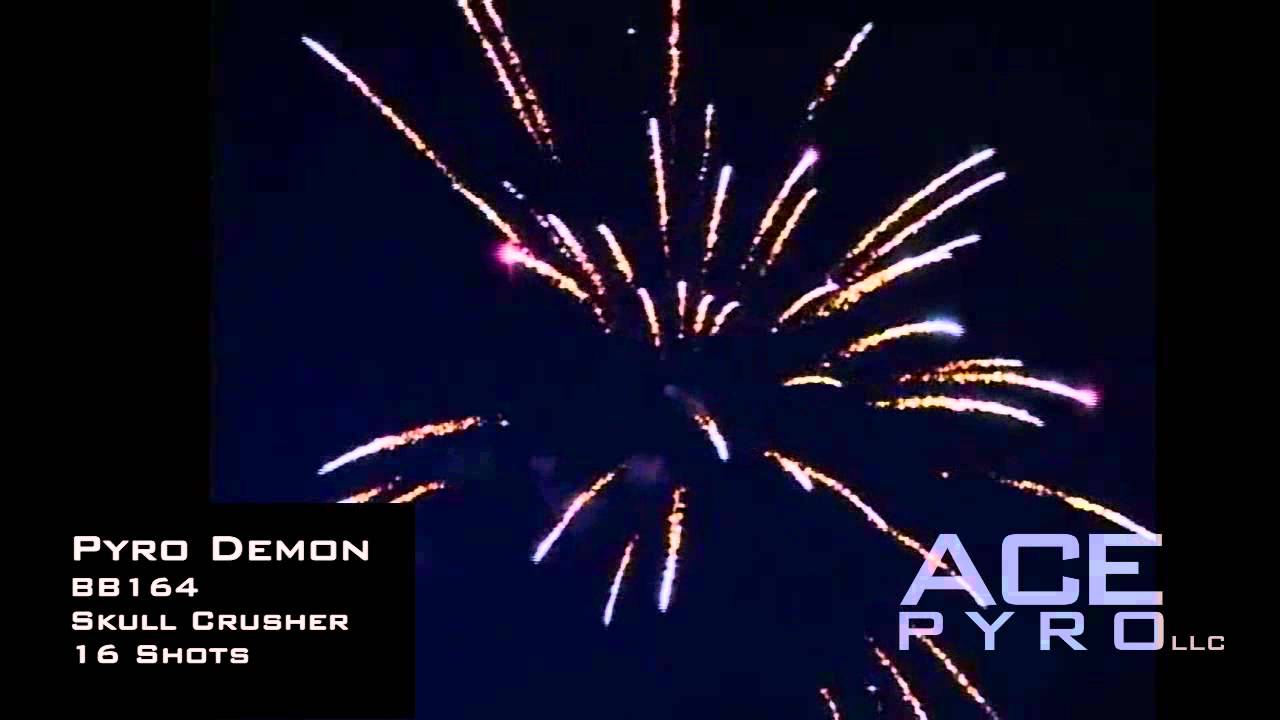 BB164 Pyro Demon Skull Crusher 16 Shots - YouTube
