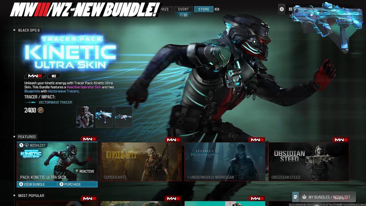 MWIII/WZ-NEW KINETIC ULTRA SKIN TRACER PACK BUNDLE - YouTube