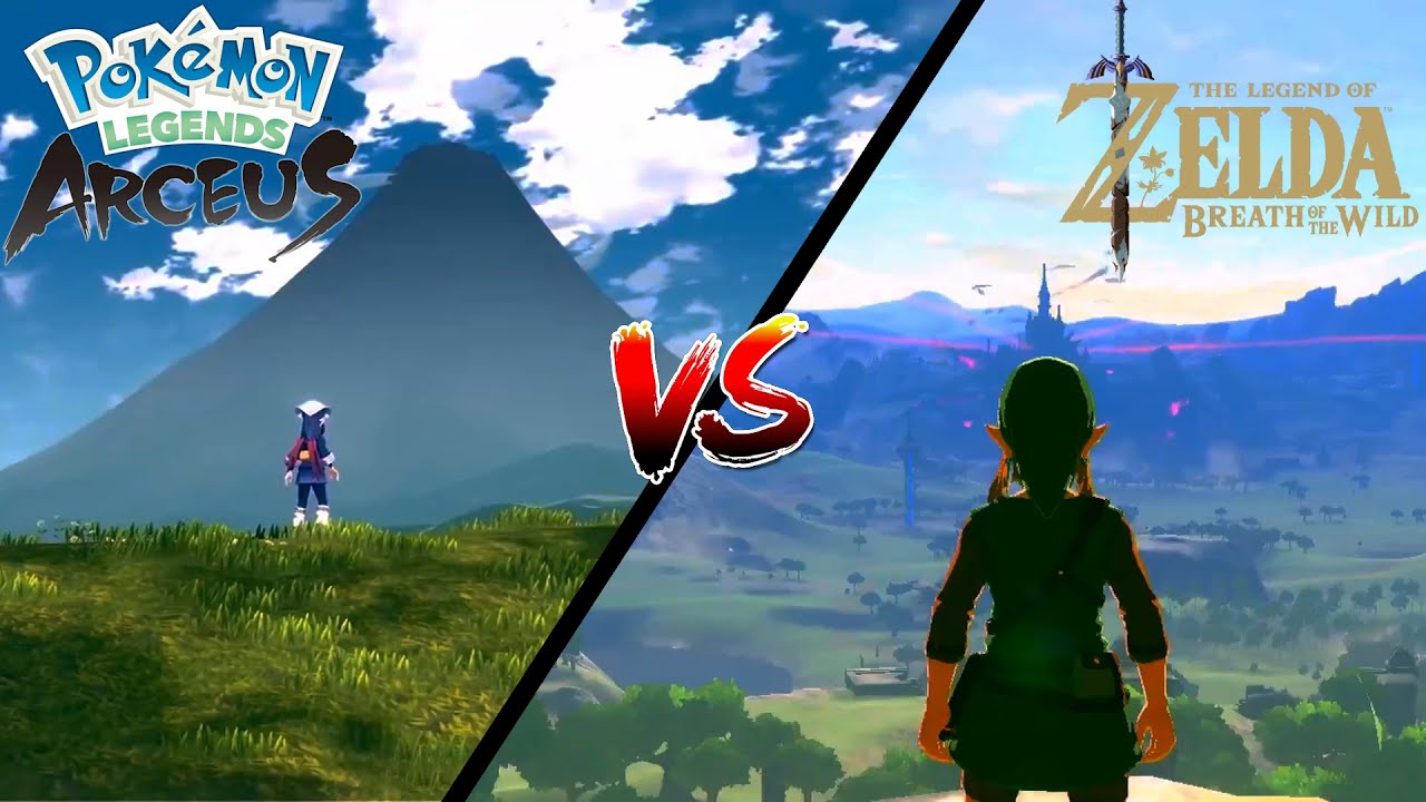 Zelda: Breath of the Wild VS Pokémon Legends: Arceus - Announcement ...