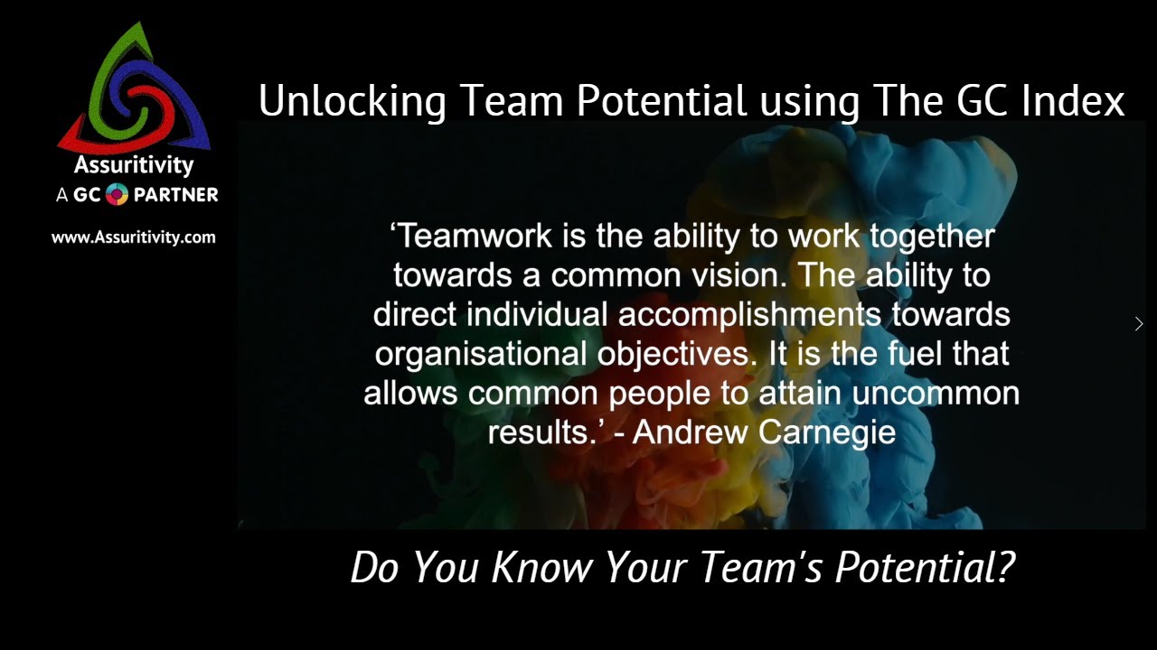 Unlocking Team Potential using The GC Index - YouTube