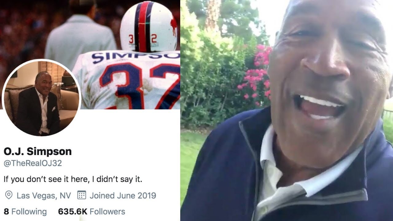 OJ Simpson is on Twitter threatening a Parody account and all his ...