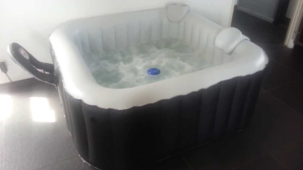 Opblaasbaar bubbelbad MSpa B-090 Alpine - YouTube