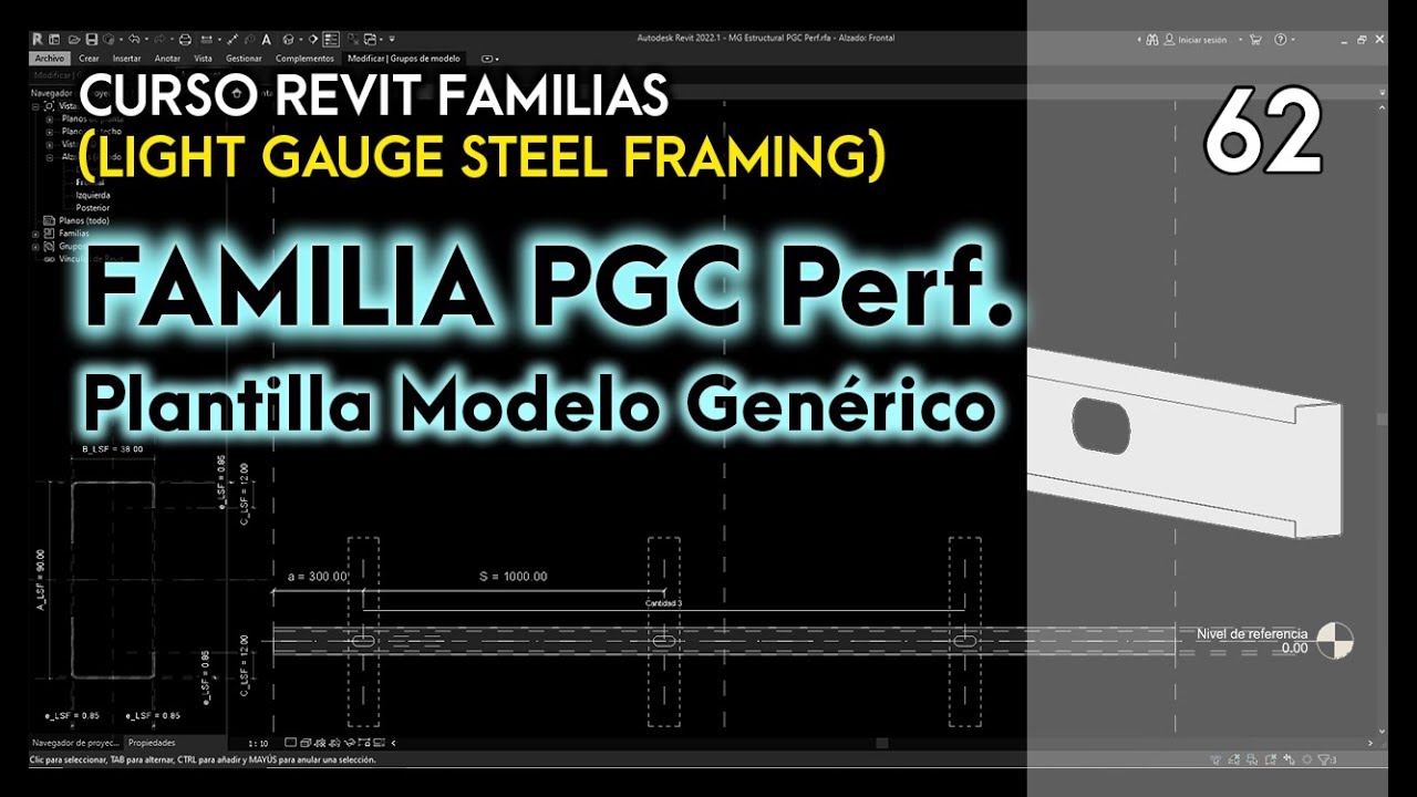 🔩 Curso REVIT Familias | Light Steel Framing | Video 62 - Familias MG ...