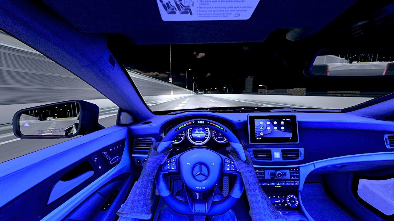 CLS 63s AMG Night Drive (POV) - Assetto Corsa - YouTube