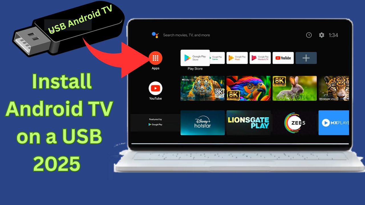 How to Install Android TV on a USB Drive (New Method 2025 ) - YouTube