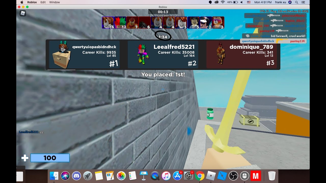 1:29 seconds railgun royale Roblox arsenal - YouTube