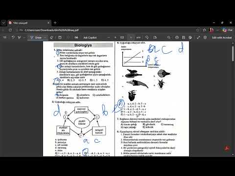 Dim blok  biologiya sınaq imtahanı 10 may 2026