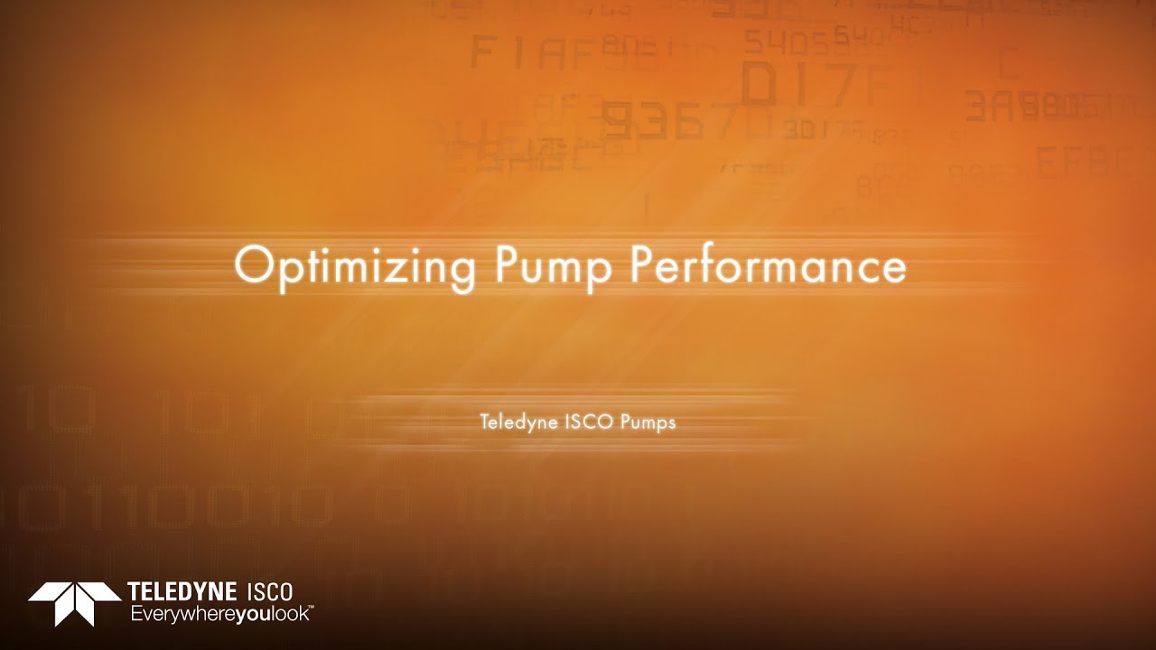 Optimizing Pump Performance - YouTube
