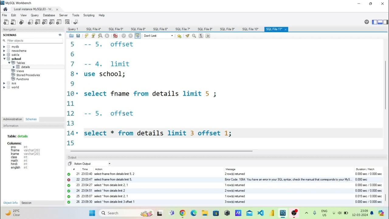 tutorial 19, group by, having, order by, limit, offset; MySQL complete ...