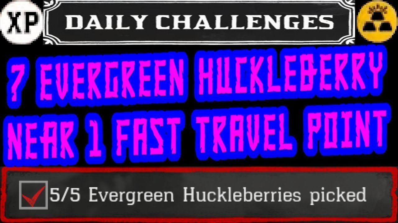 🍒 Evergreen Huckleberry Locations RDR2 Online Daily Challenge Location ...
