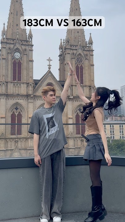 183CM vs 163CM #couple #couplegoals #travel #travelvlog #shorts #reels - YouTube