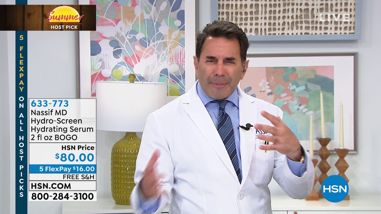 Nassif MD HydroScreen Hydrating Serum 2 fl. oz. BOGO - YouTube