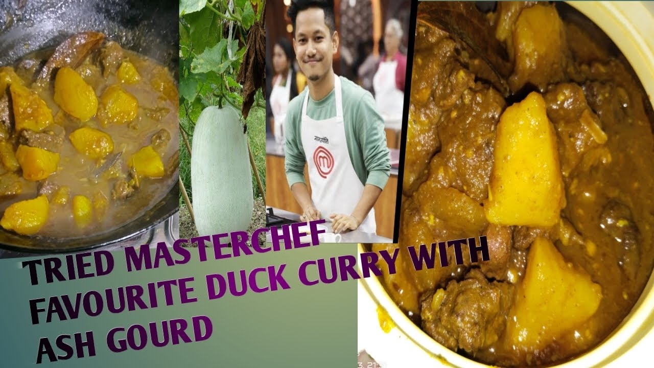 DUCK CURRY WITH ASH GOURD!DUCK CURRY🦆! ASSAMESE TRADITIONAL DISH 😋 ...