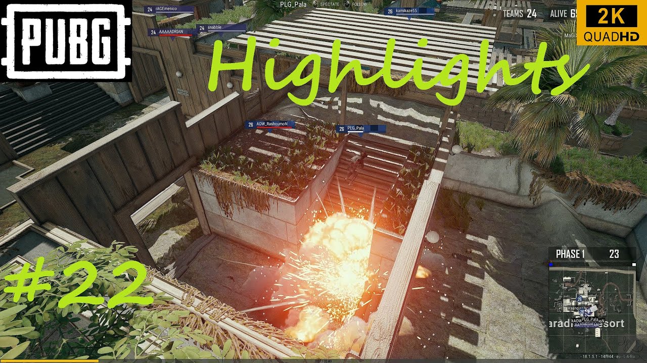 PUBG Highlights Part 22 - Gameplay Multiplayer - Montage [2K PC Replays ...