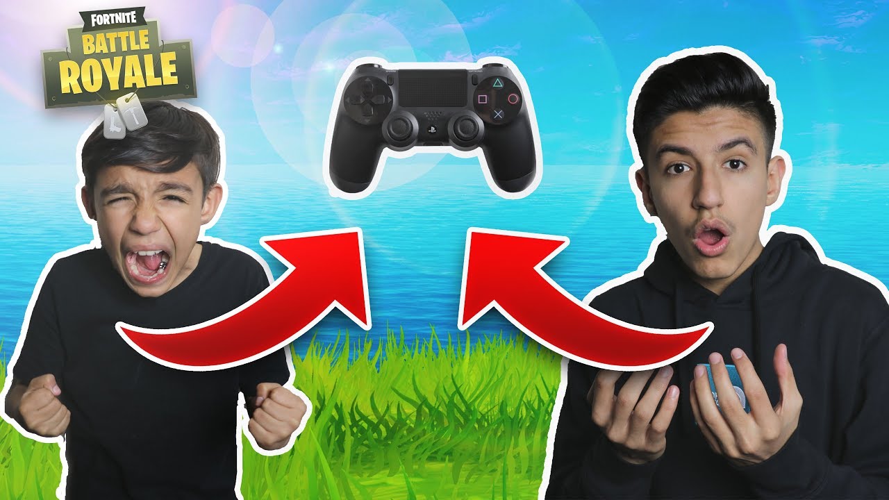 Fortnite 2 Brothers 1 CONTROLLER Challenge! (VICTORY ROYALE) - YouTube