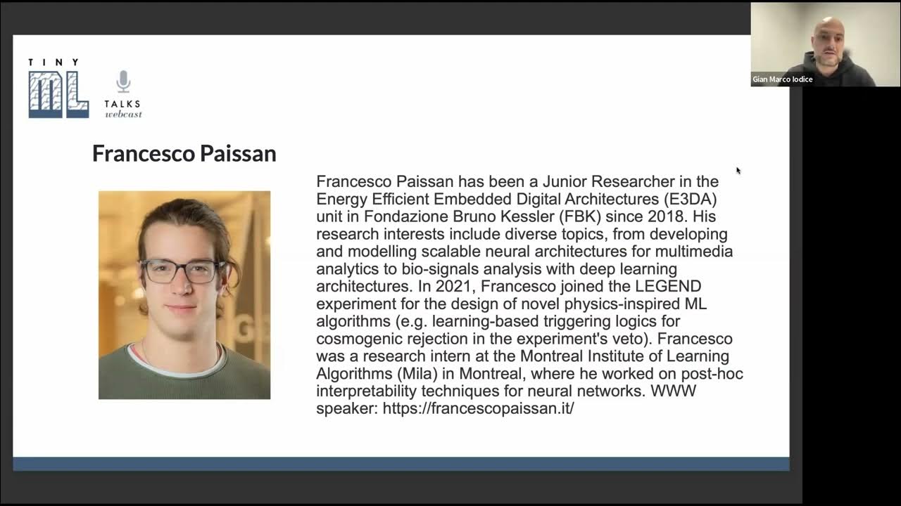 tinyML Talks: tinyML: Designing Efficient Neural Architectures and ...