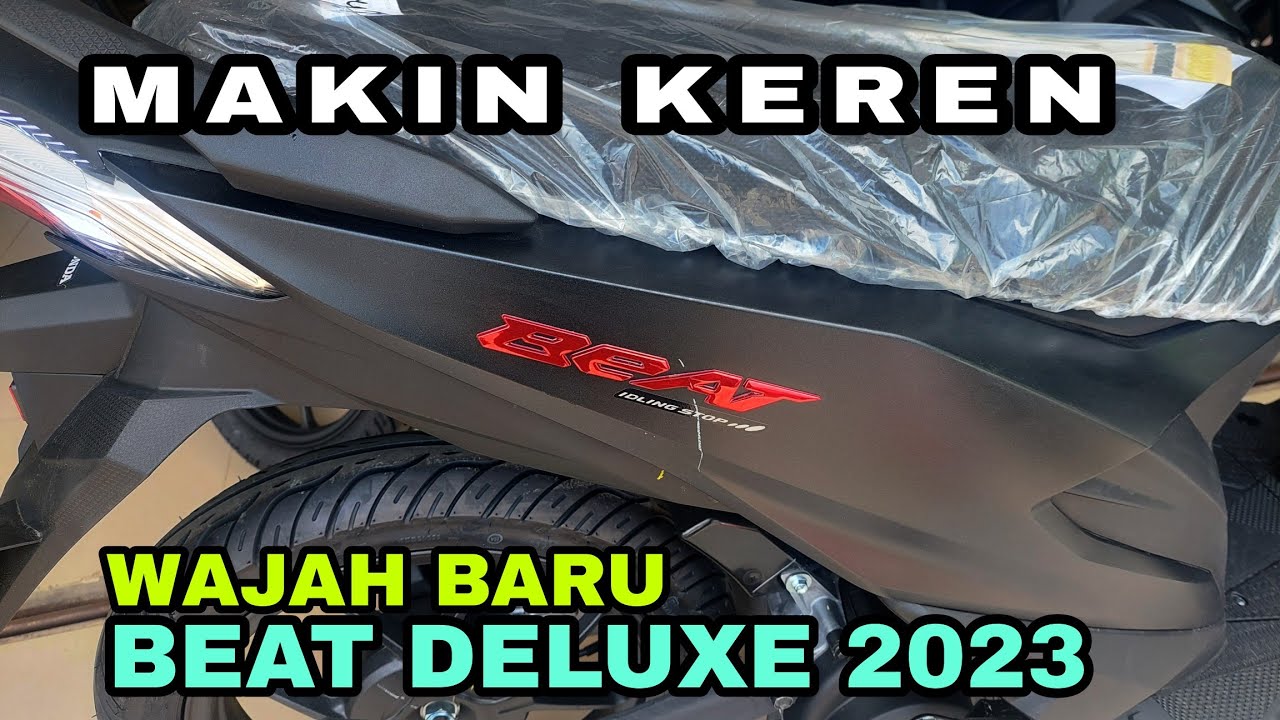 HONDA BEAT TERBARU 2023 DELUXE WARNA HITAM - YouTube