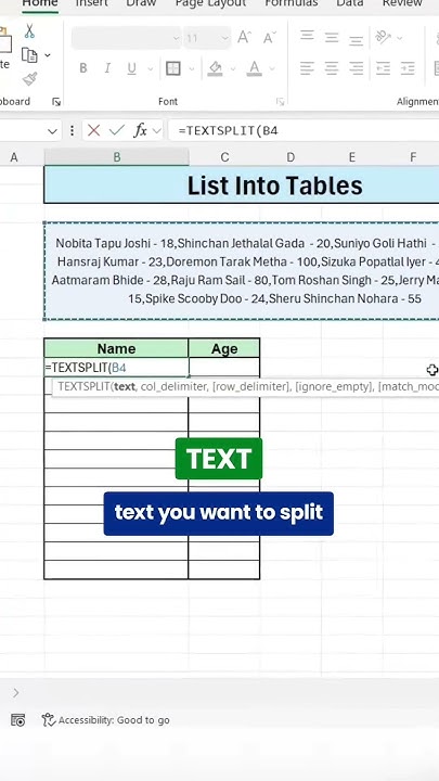 Text Spilit Smartexcel Exceltech Excelcell Exceltips Exceltricks Excel Youtube