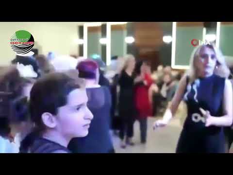 Düğünün ortasında silah sesleri böyle yükseldi, panik anları kamerada