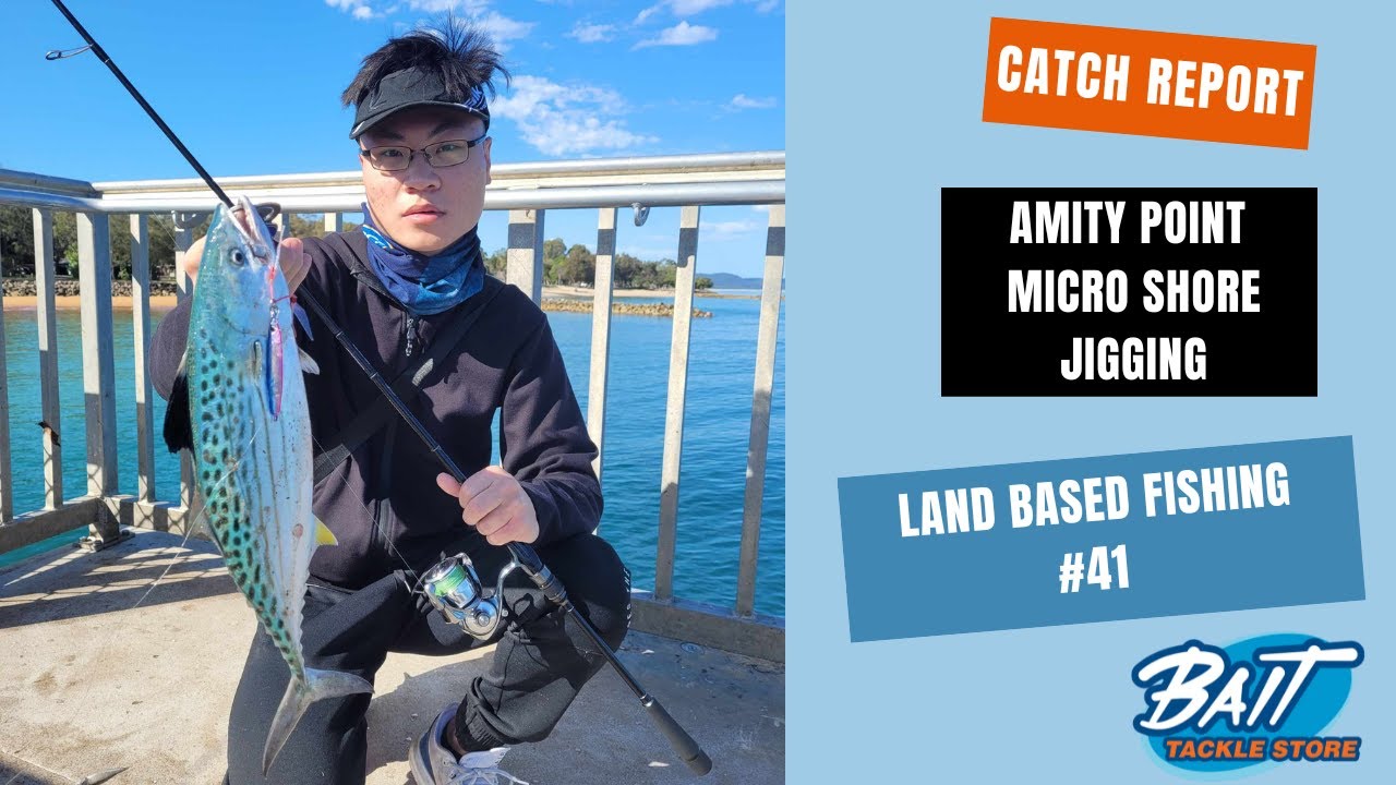 Land Based Fishing #41 - Amity Point Micro Shore Jigging - YouTube