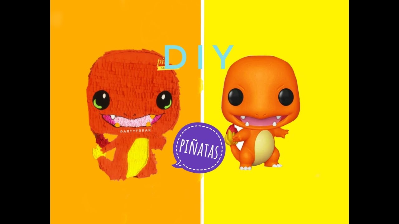 PIÑATA CHARMANDER / DIY piñata Pokémon /festeja con una piñata - YouTube
