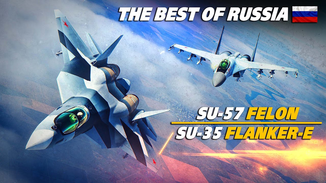 The Best Of Russia | Su-57 Felon Vs Su-35 Flanker-E Dogfight | Digital ...
