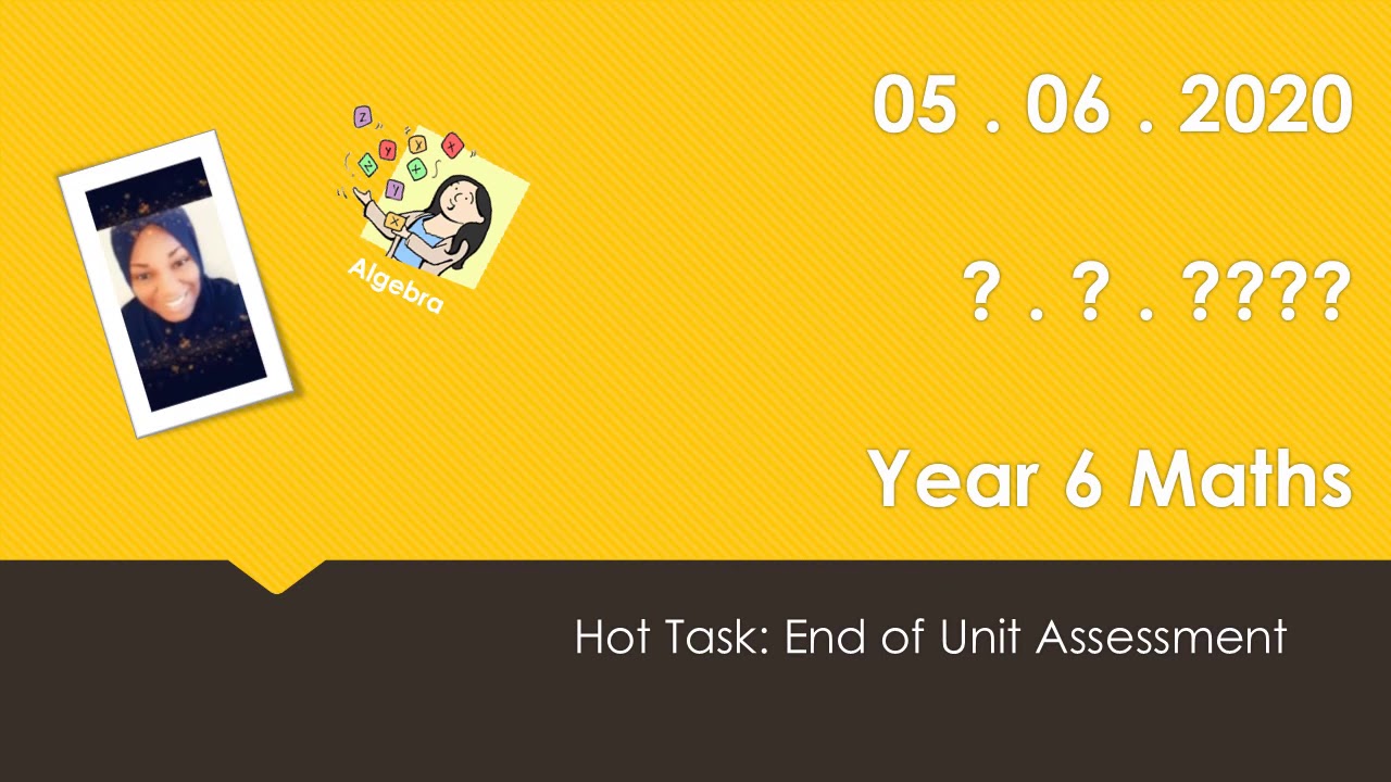 05.06.20 Year 6 Maths - hot task - YouTube